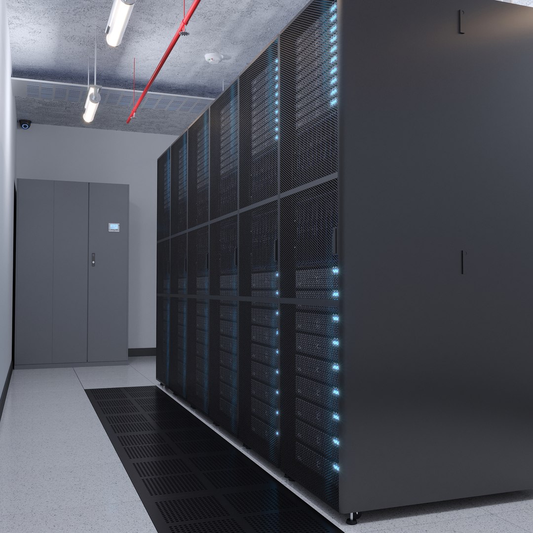 Server Room 3D Model - TurboSquid 1490090