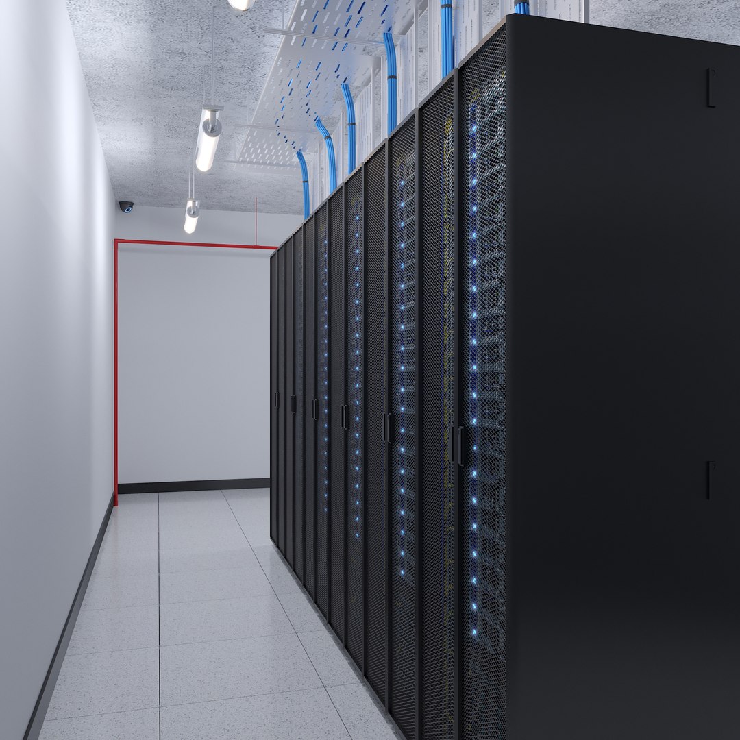 Server Room 3D Model - TurboSquid 1490090