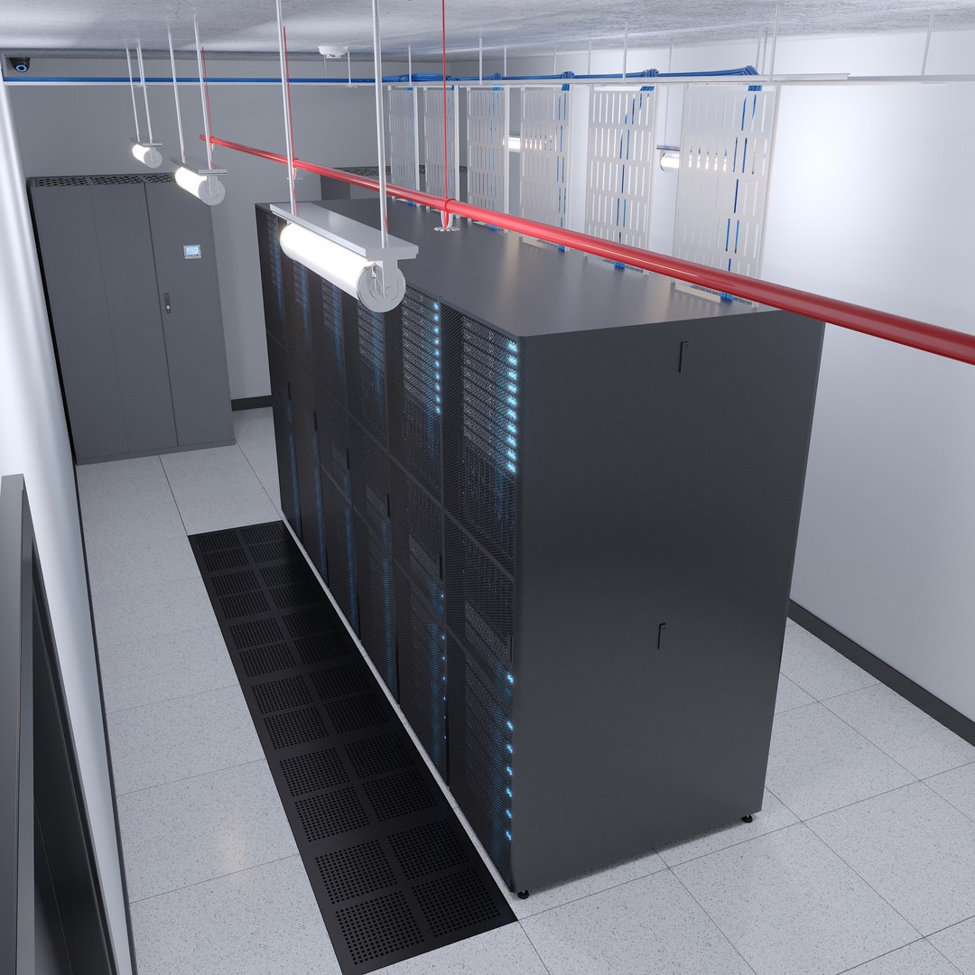 Server Room 3D Model - TurboSquid 1490090