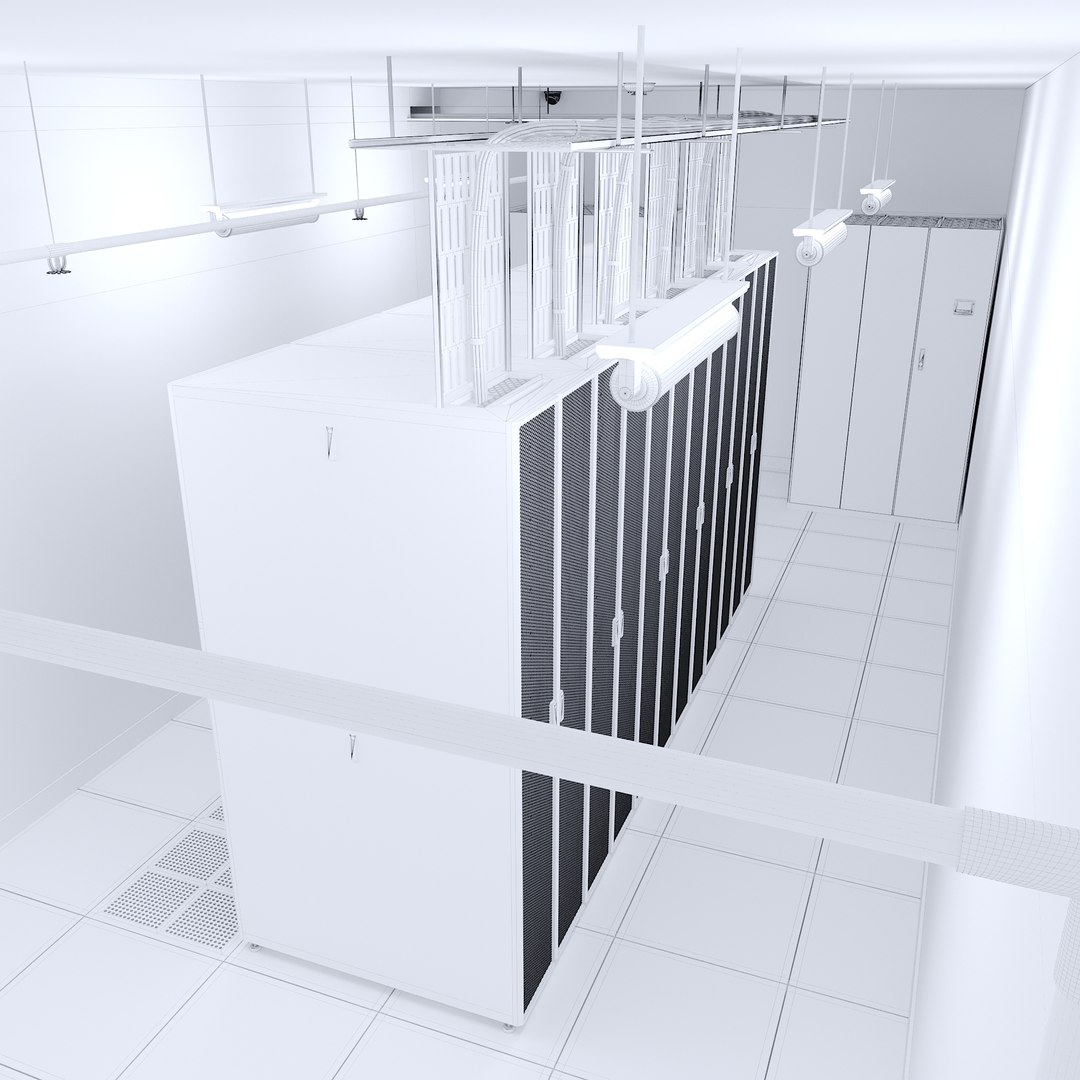 Server Room 3D Model - TurboSquid 1490090