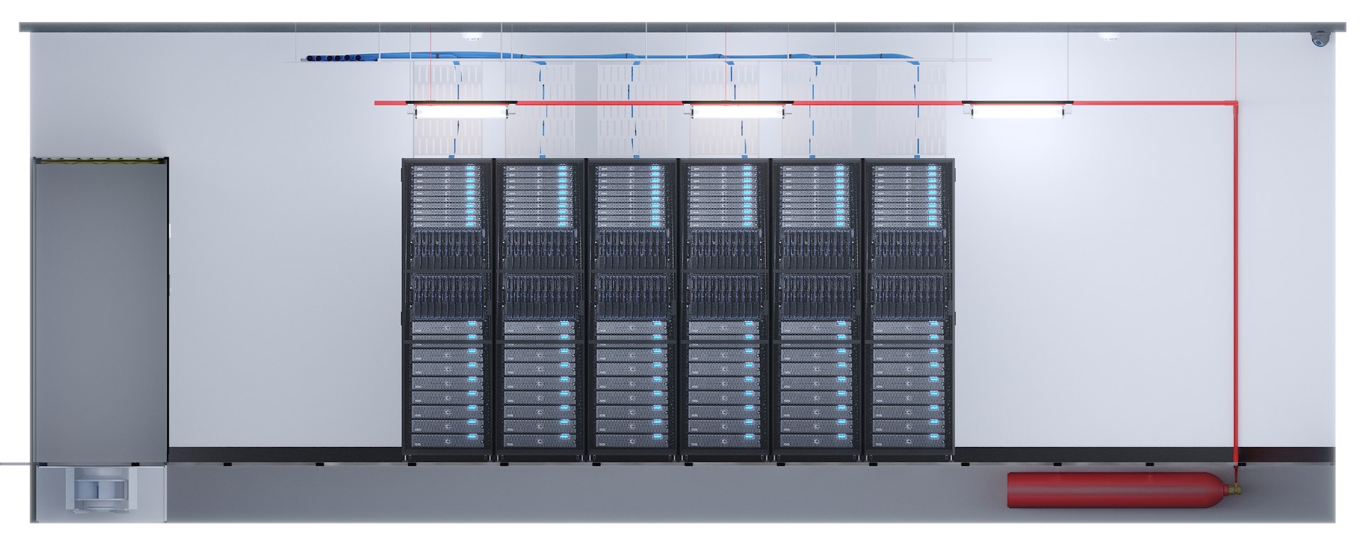 Server Room 3D Model - TurboSquid 1490090