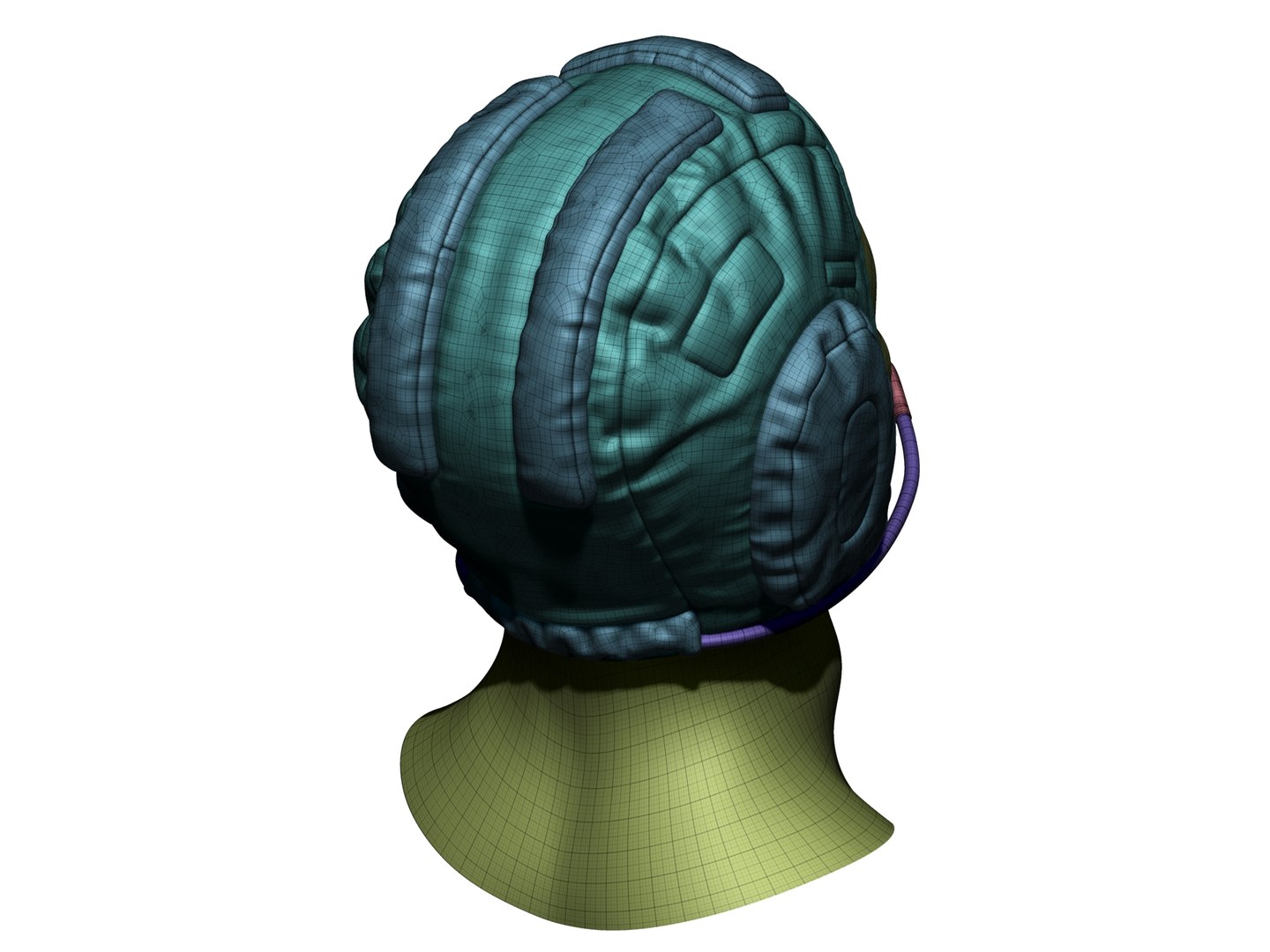 Astronaut Head And Cap High Poly 3D Model - TurboSquid 1784597