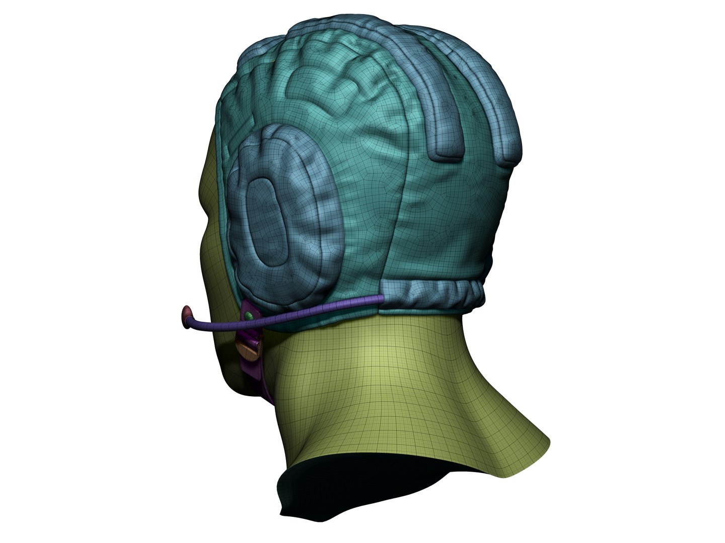 Astronaut Head And Cap High Poly 3D Model - TurboSquid 1784597