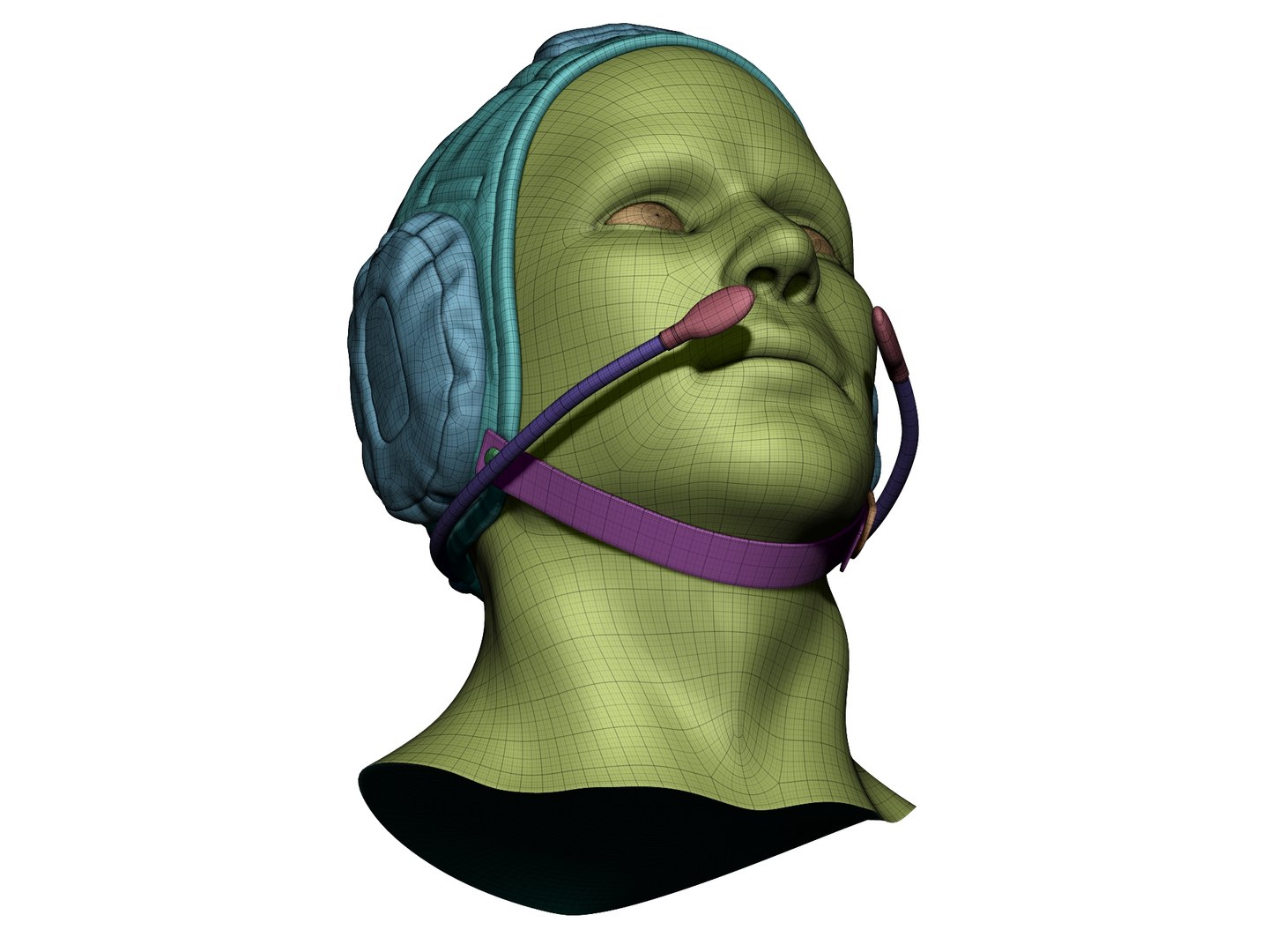 Astronaut Head And Cap High Poly 3D Model - TurboSquid 1784597