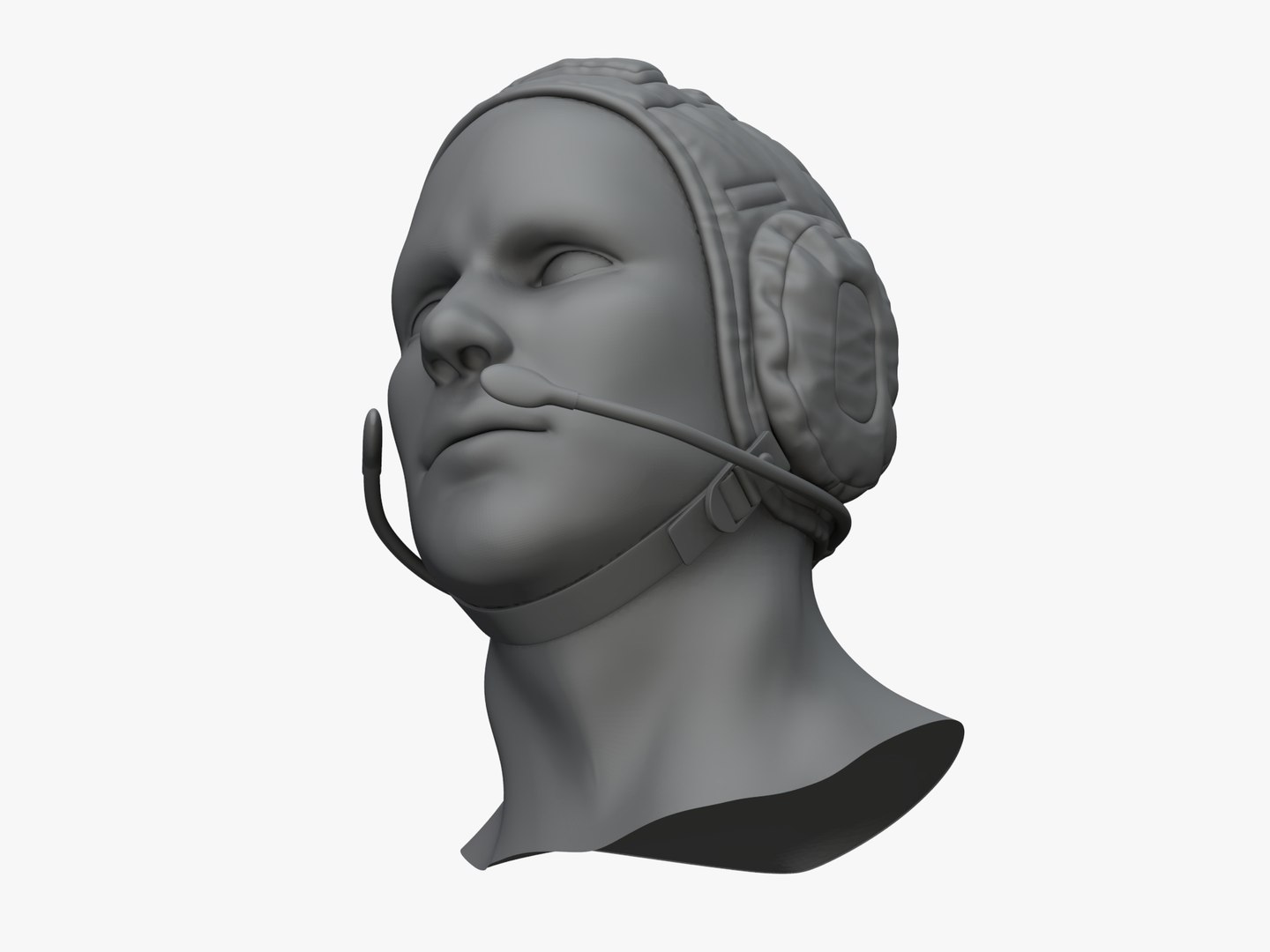 Astronaut Head And Cap High Poly 3D Model - TurboSquid 1784597