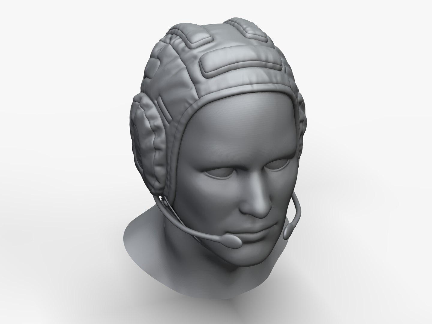 Astronaut Head And Cap High Poly 3D Model - TurboSquid 1784597