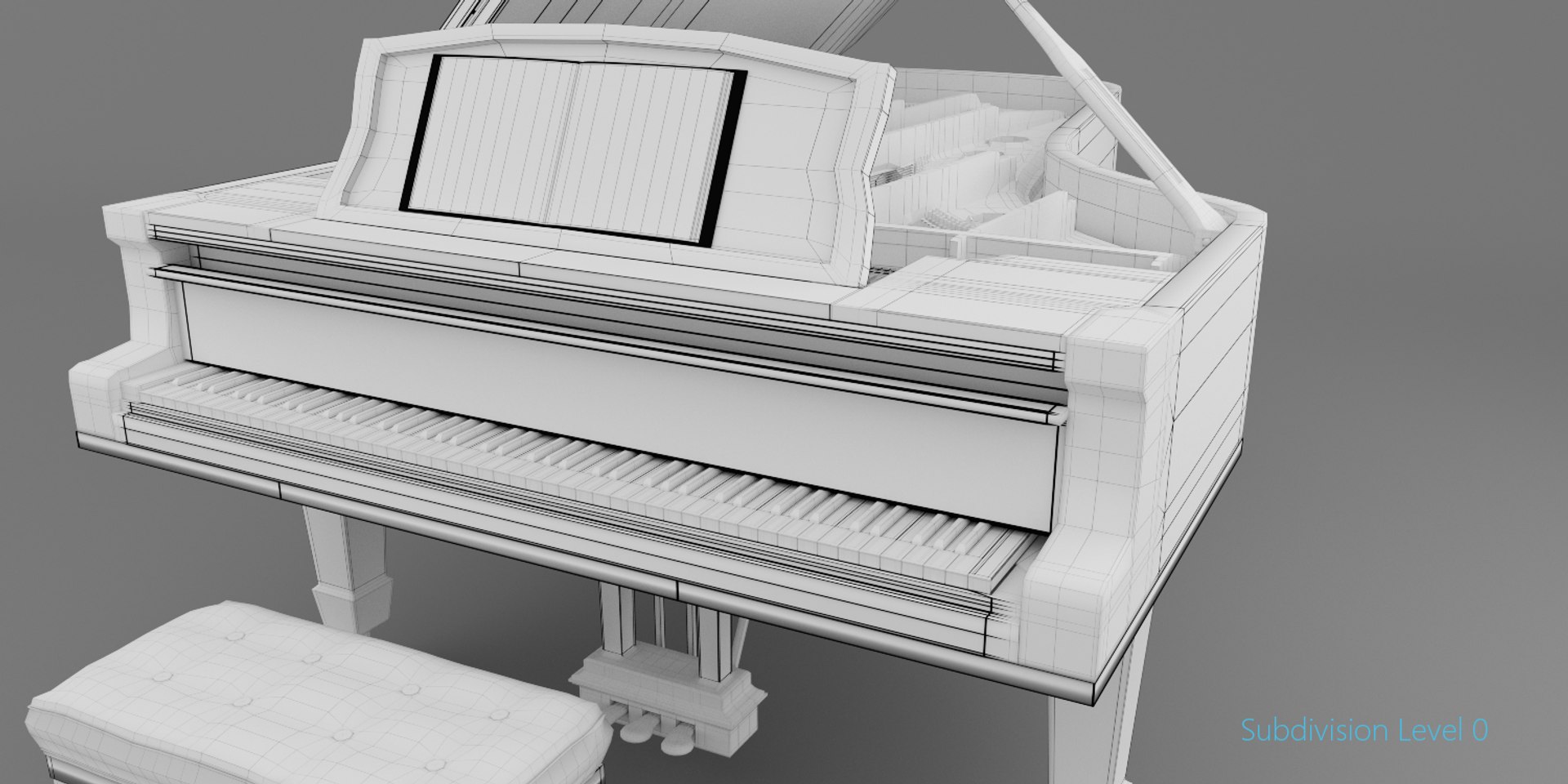3ds Grand Piano Rig Interiors