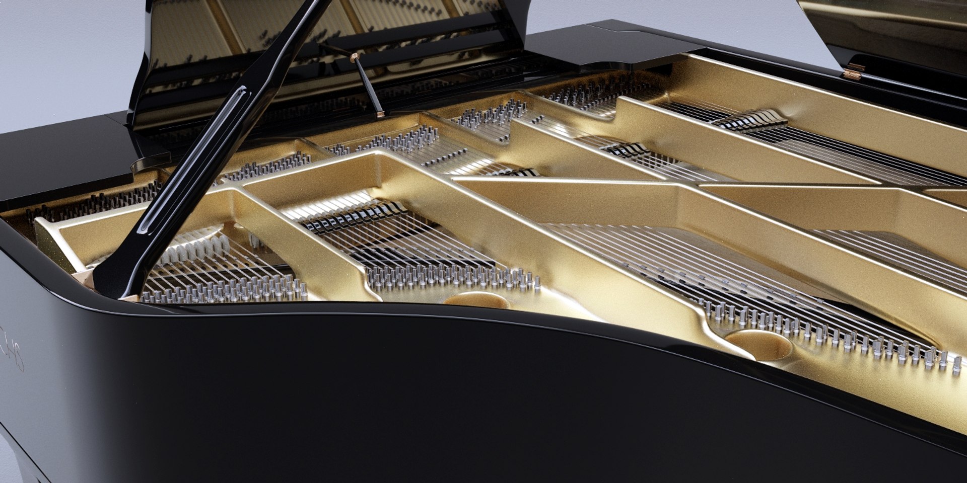 3ds Grand Piano Rig Interiors