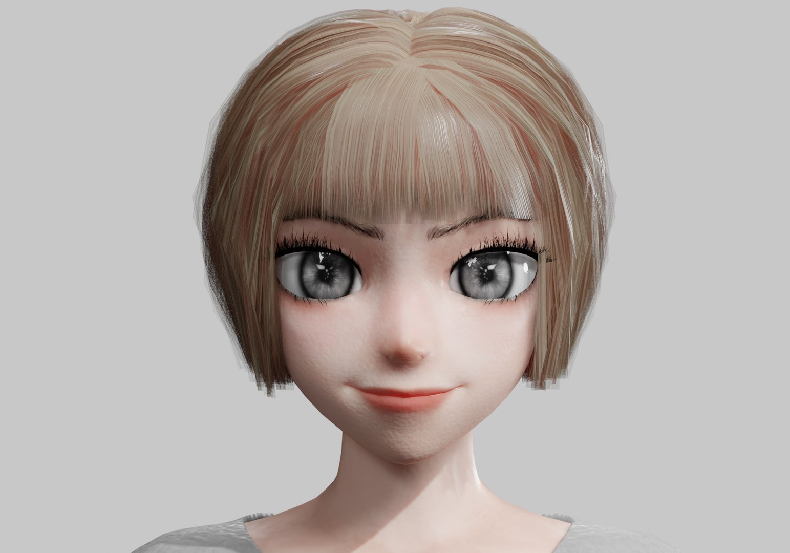 Young Anime Girl V30296 3D Model - TurboSquid 2281903