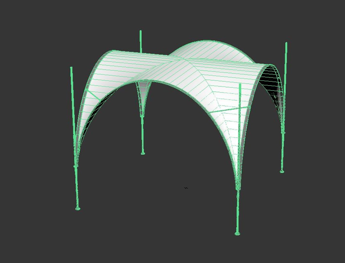 Event tent 3D model - TurboSquid 1606463