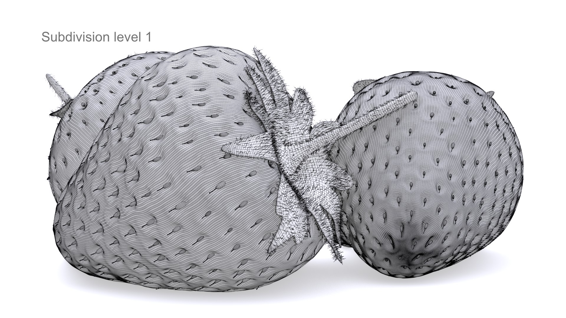 Strawberries 3D model - TurboSquid 2024327
