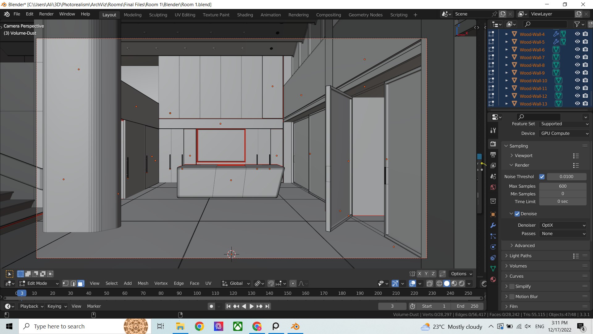 3D Ready To Use Photo-Realistic Empty Room In Blender And UE5 Model - TurboSquid 2001882