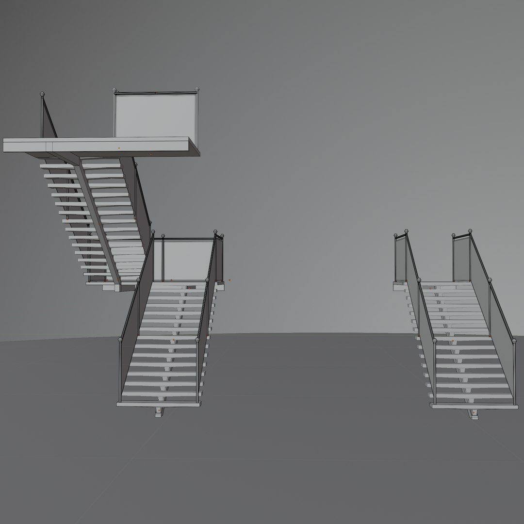 Stairs 3D - TurboSquid 1842650