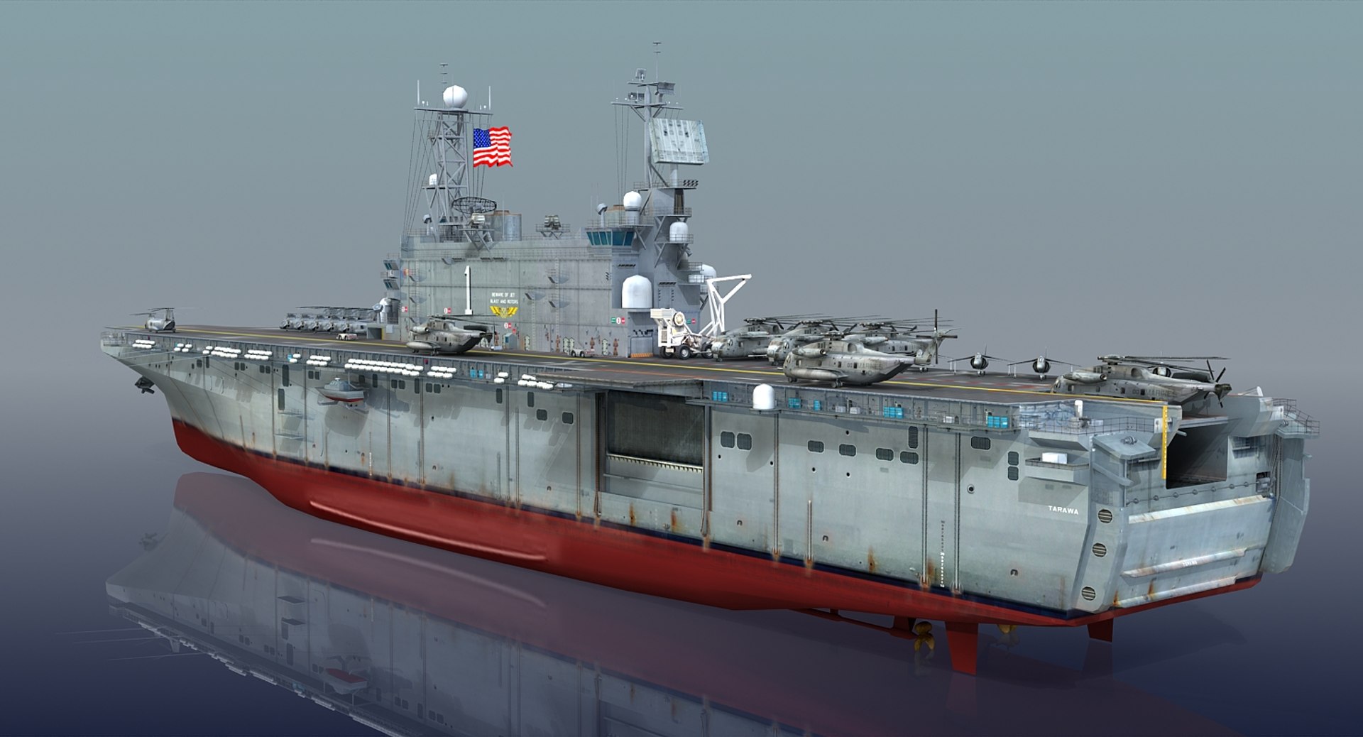 3d Model Uss Tarawa Lha 1