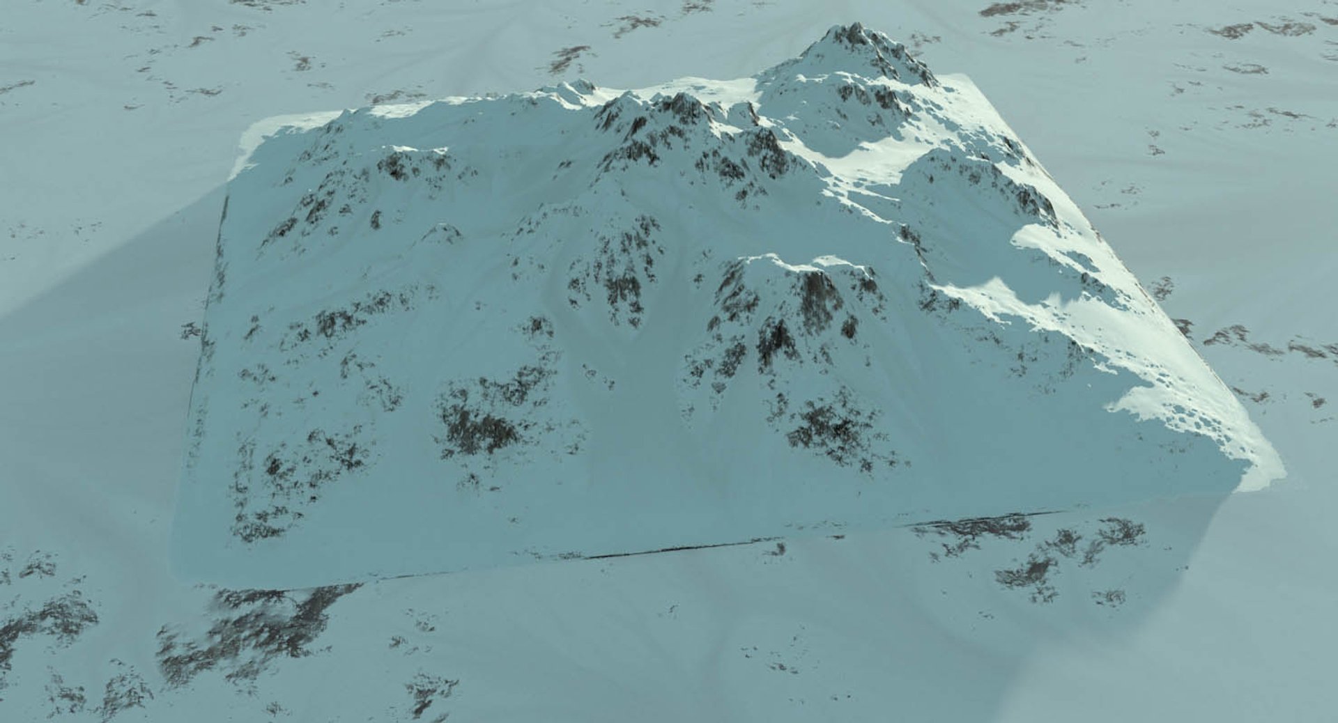 Snow Mountains Terrain Landscape Max