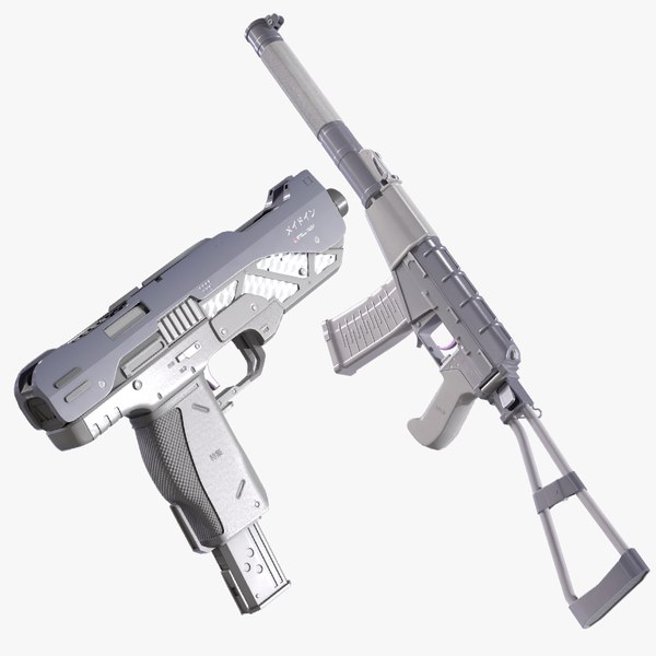 Blender Gun Models | TurboSquid