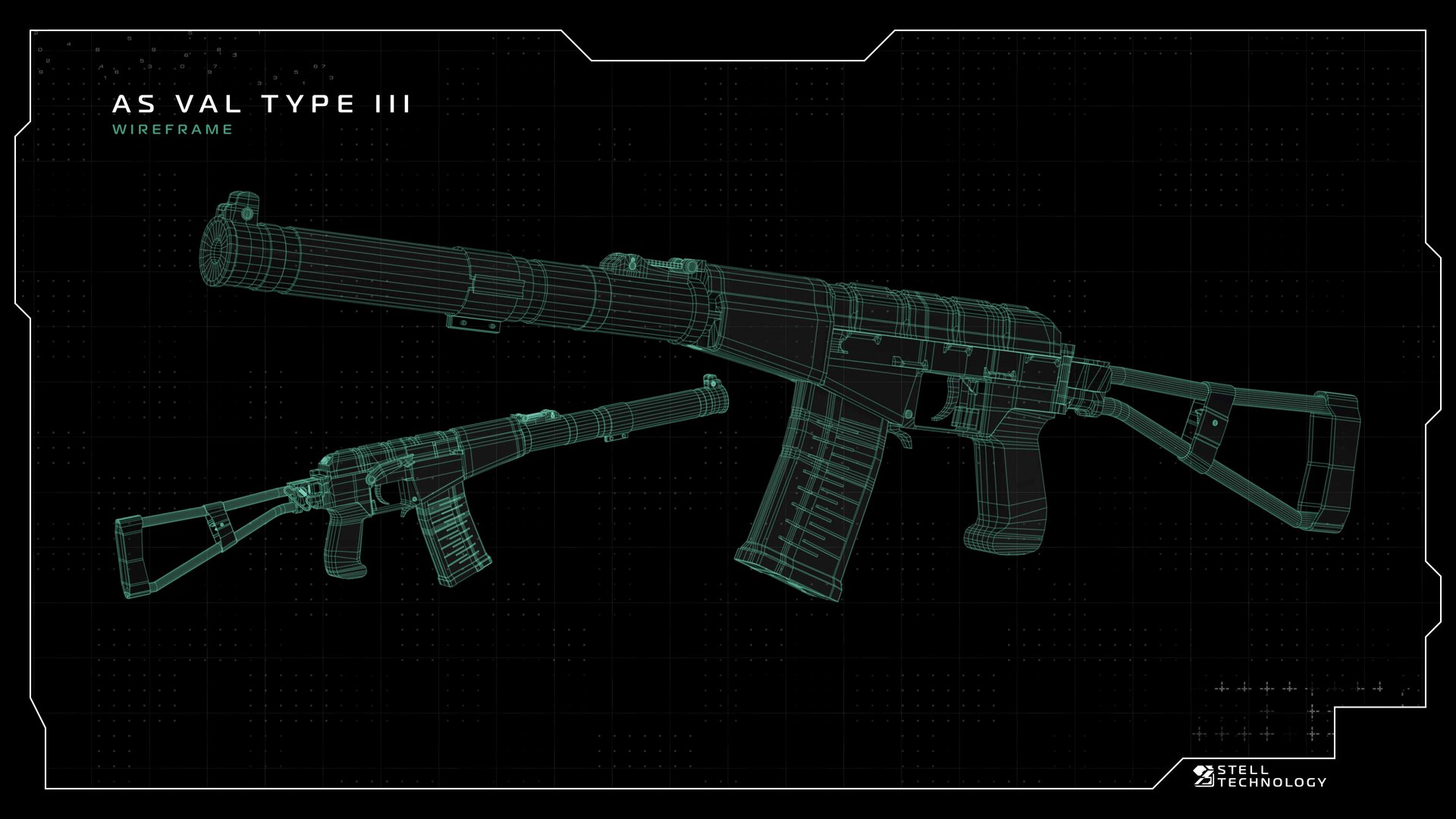 AS VAL TYPE III RIFLE X MIDNIGNT X PISTOL NETBLUE EDITION STELL TECH 3D ...