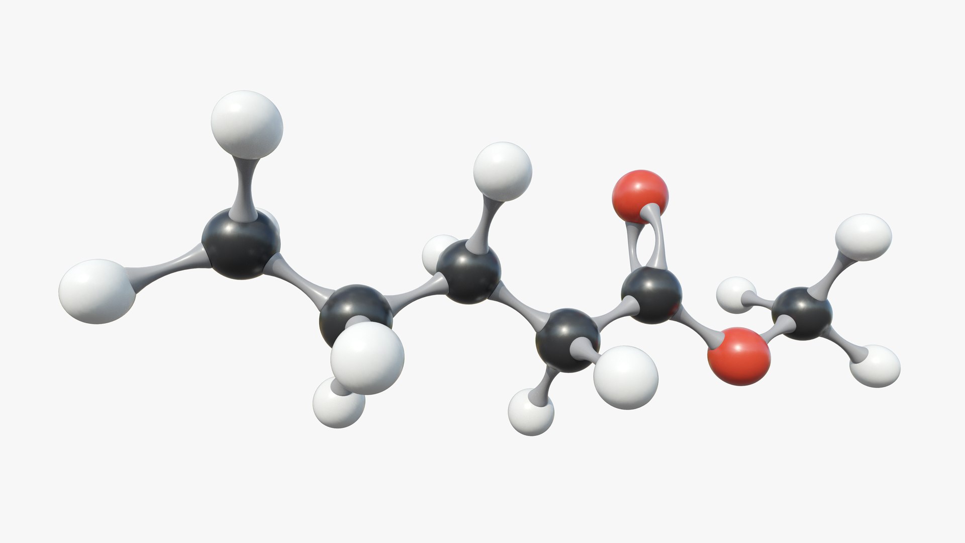 3D Methyl Pentanoate Molecule With PBR 4K 8K - TurboSquid 1944706