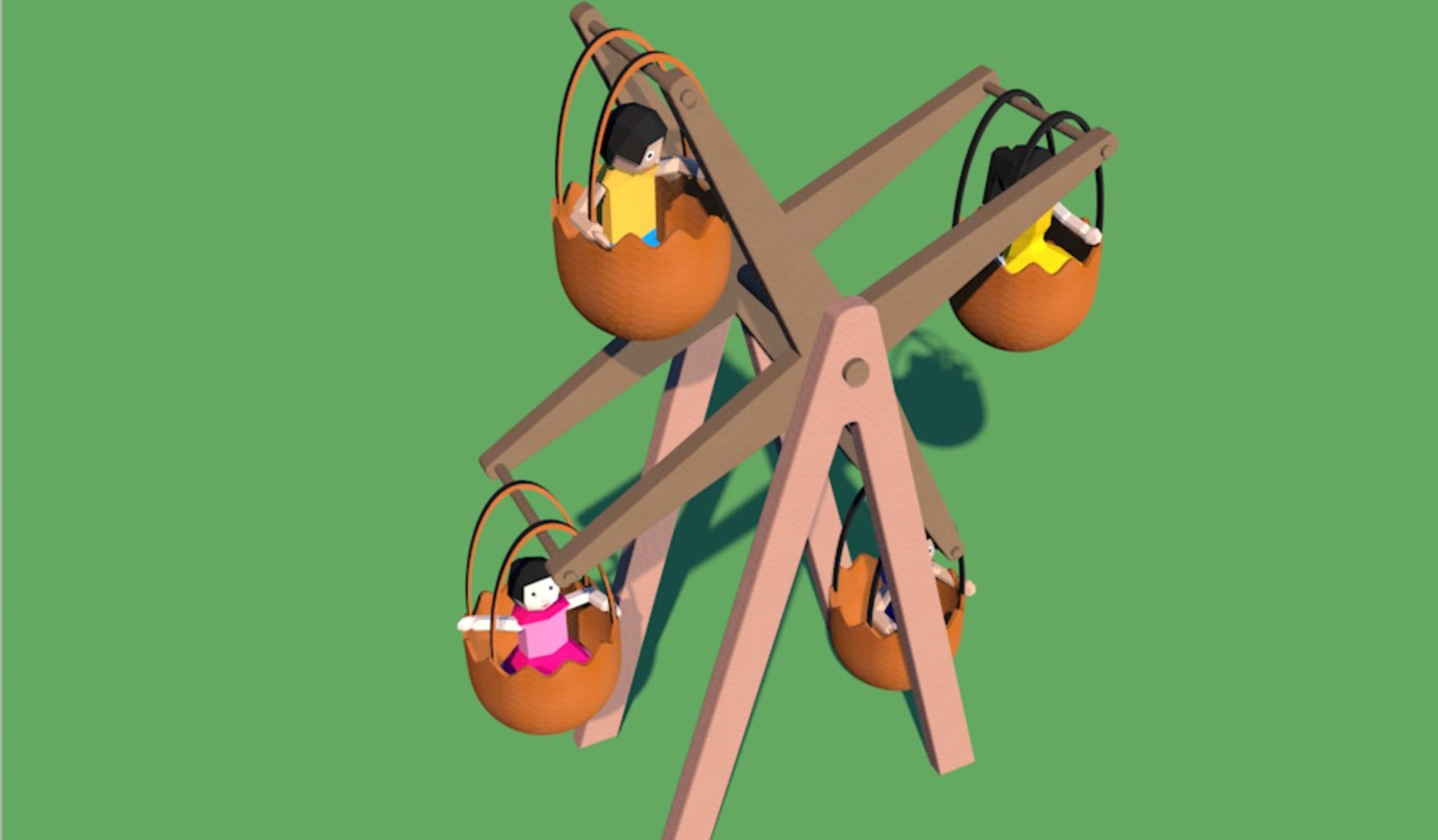 Origami Swing 3D - TurboSquid 1365834