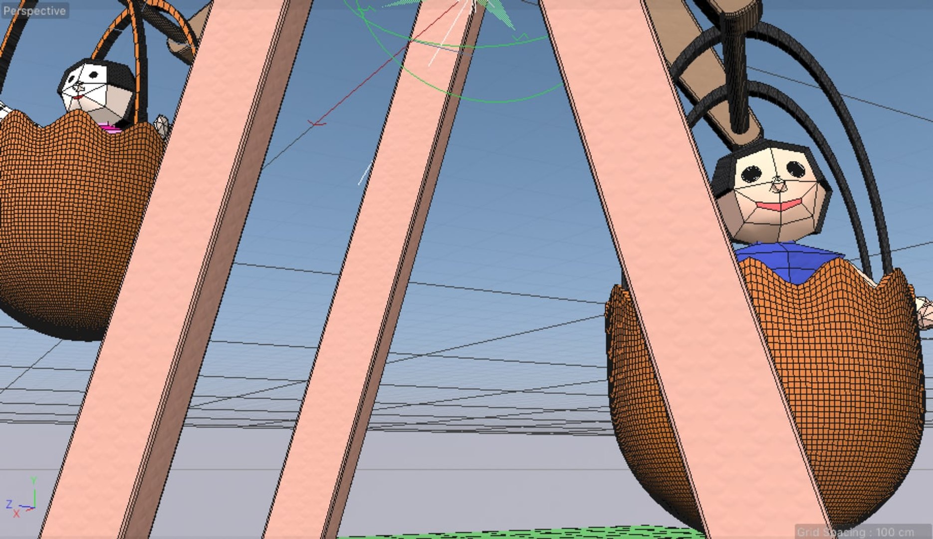 Origami Swing 3D - TurboSquid 1365834