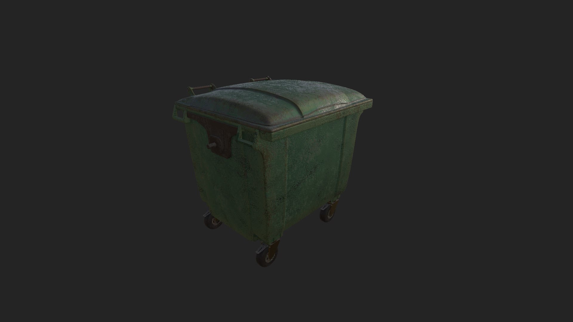 3D Dustbin Old - Trash Can Animation Ready With Shaders 3D Model 3D ...