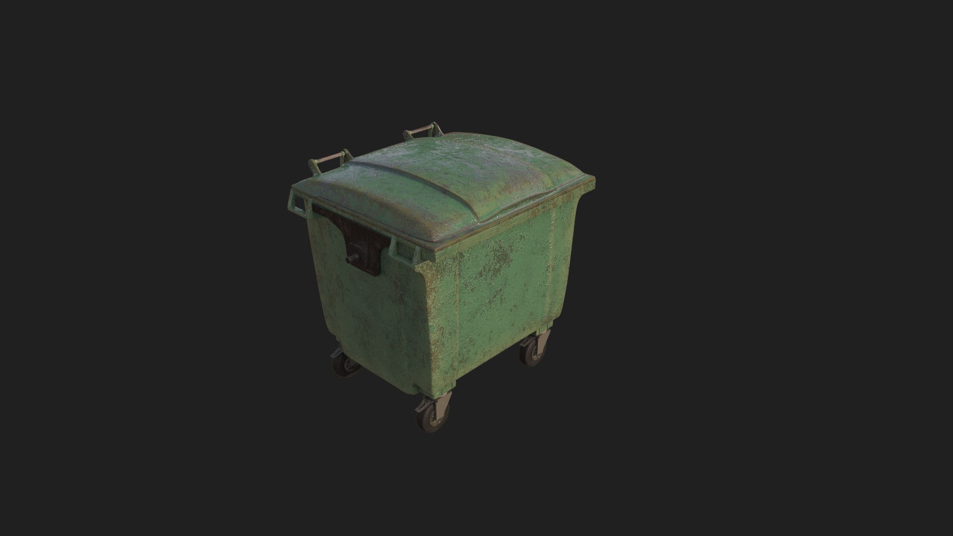 3D Dustbin Old - Trash Can Animation Ready With Shaders 3D Model 3D ...