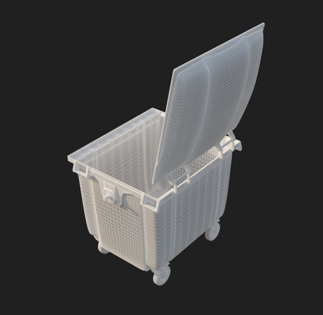 3D Dustbin Old - Trash Can Animation Ready With Shaders 3D Model 3D ...