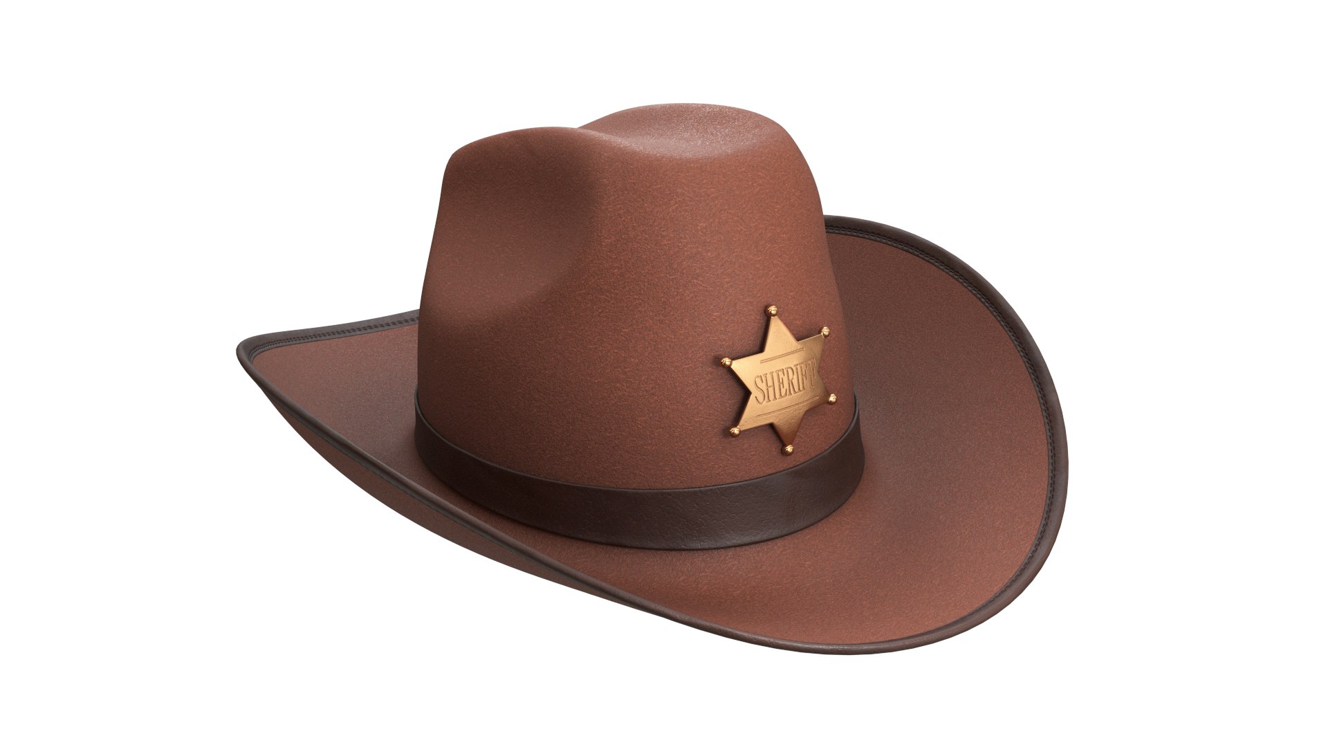 Sheriff hat 3D model - TurboSquid 1839127