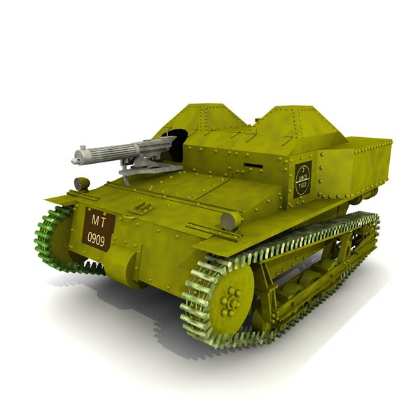 modelo 3d WW1 y WW2 Carden Loyd Tank - TurboSquid 761220
