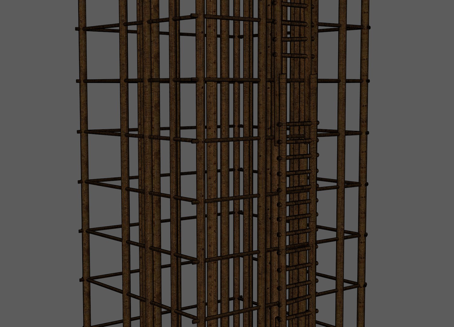 Wood Tower Model - TurboSquid 1313381