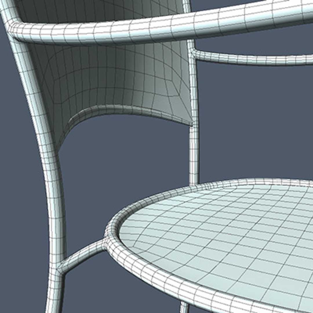 3d Obj Metal Chair