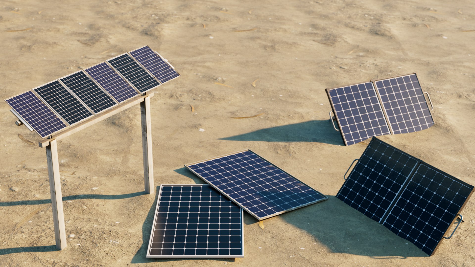 3D Solar Panel Ecology Energy Low Poly Model - TurboSquid 2057108
