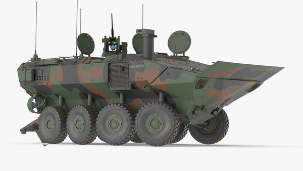 3D модель Американская боевая машина-амфибия ACV, оснащенная для Maya ...