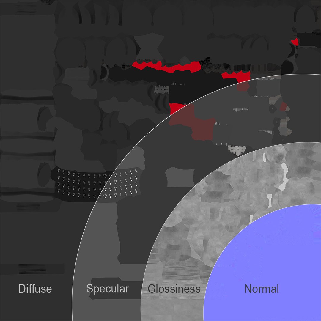 3D Dumbbells 8K PBR Textures Model - TurboSquid 1892579