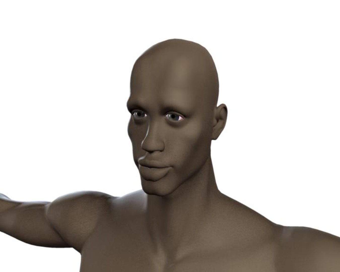 3d african male