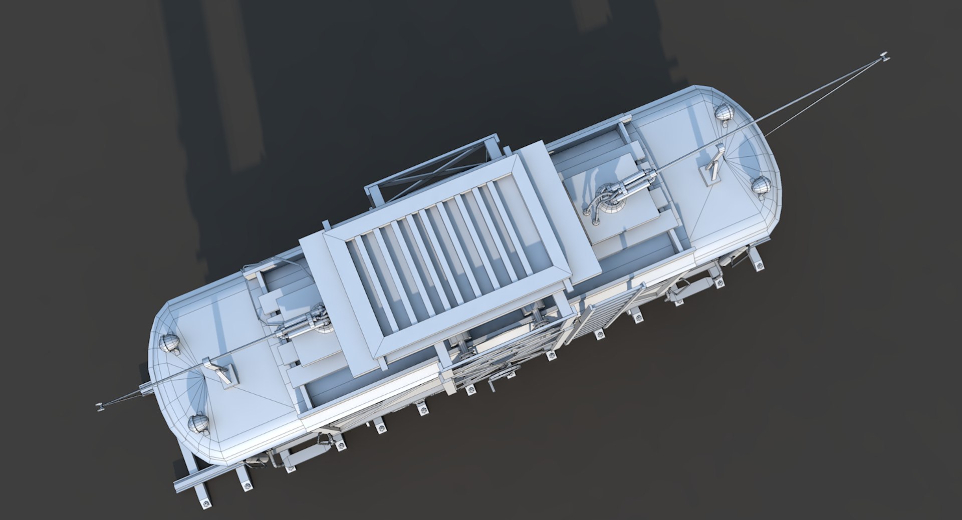 3d Model City Tram Repair