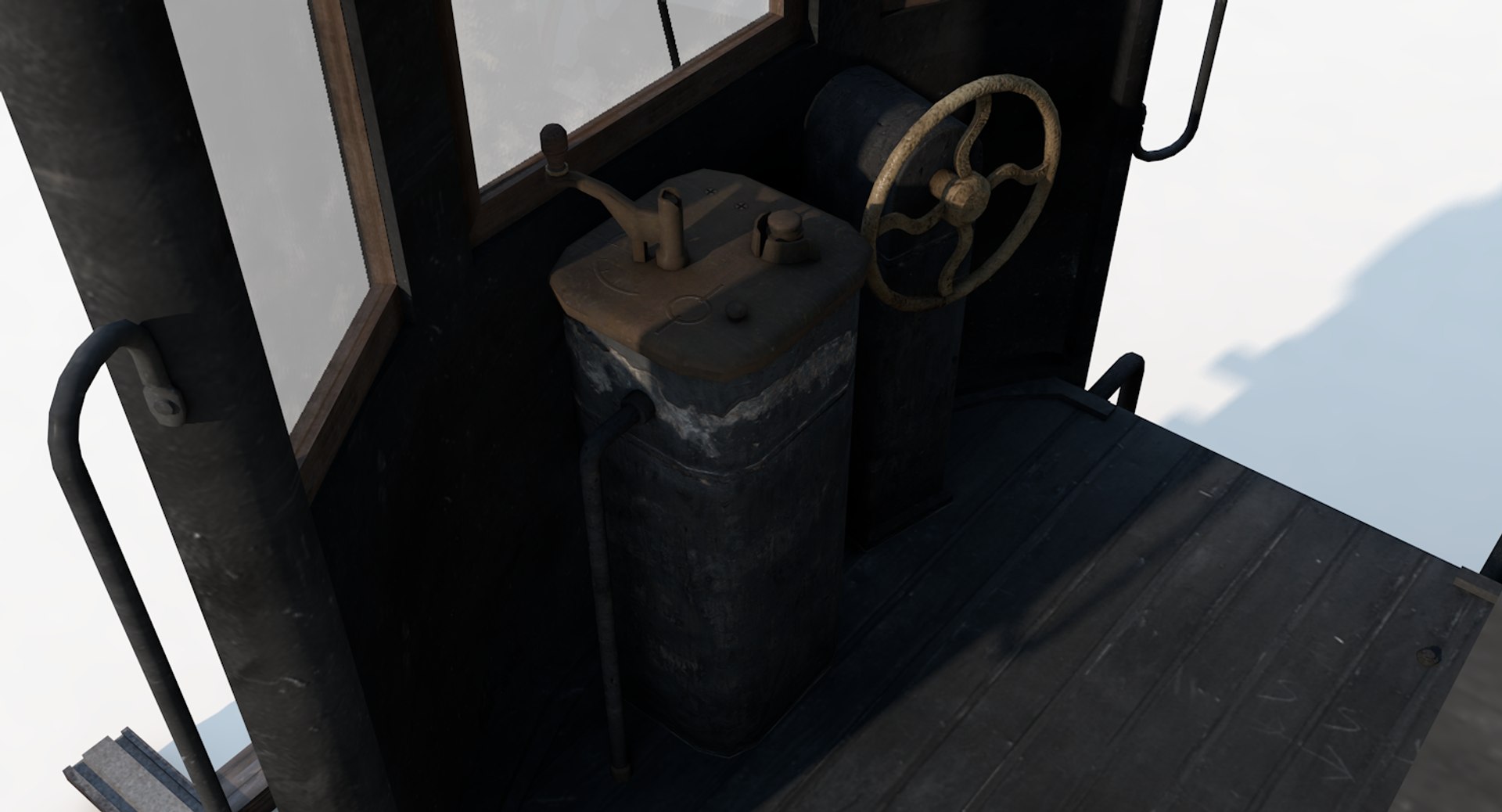 3d Model City Tram Repair