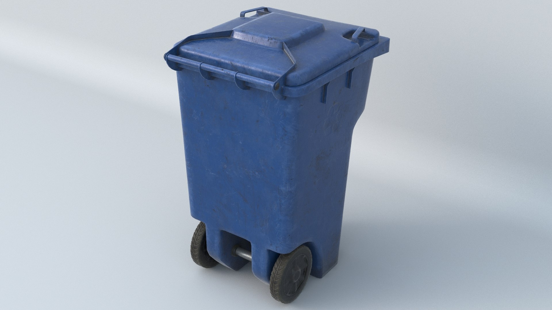 Recycle Bin Blue HD 3D model - TurboSquid 1766190