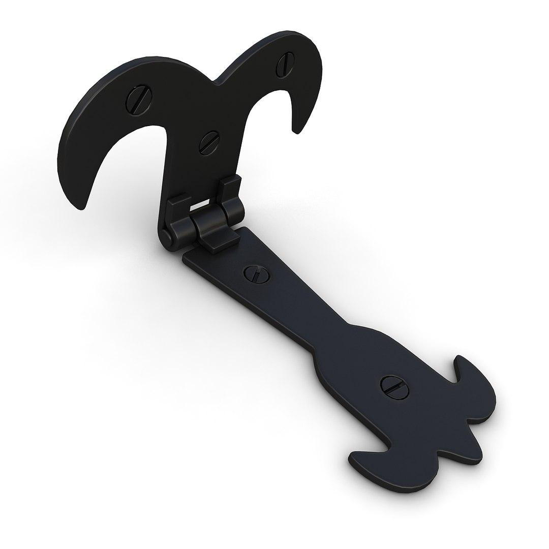 3ds max retro door gate hinge