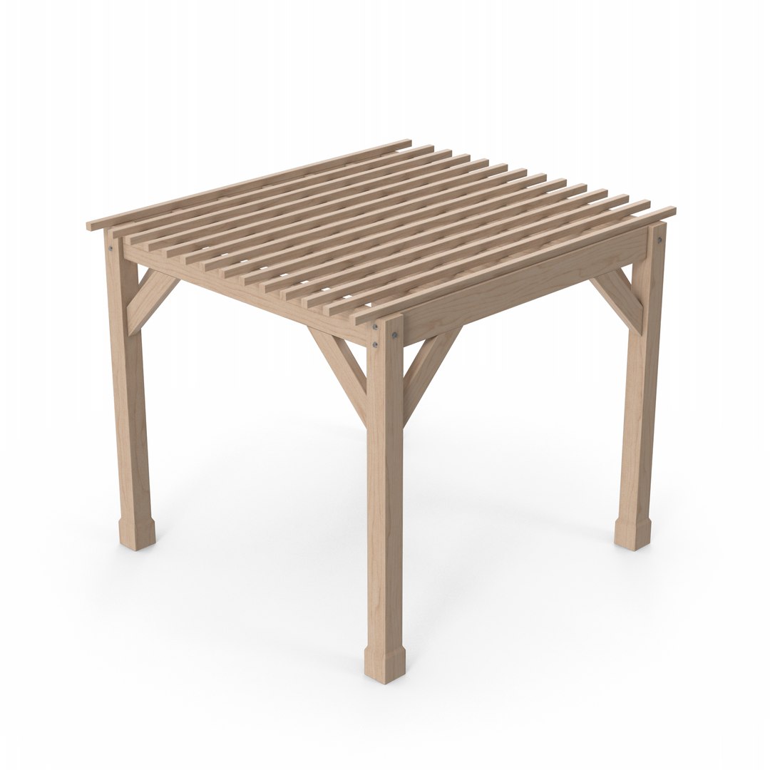 Wooden Pergola 3D Model - TurboSquid 2020495