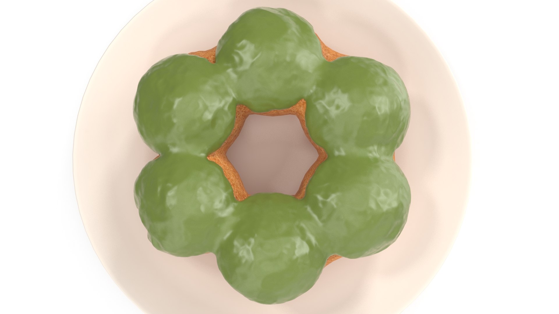 3D model Matcha Mochi Donut - TurboSquid 2102902