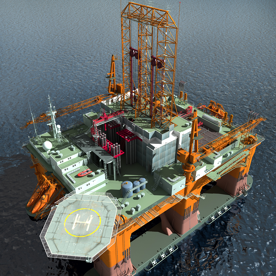oil rig semi-submersible lwo