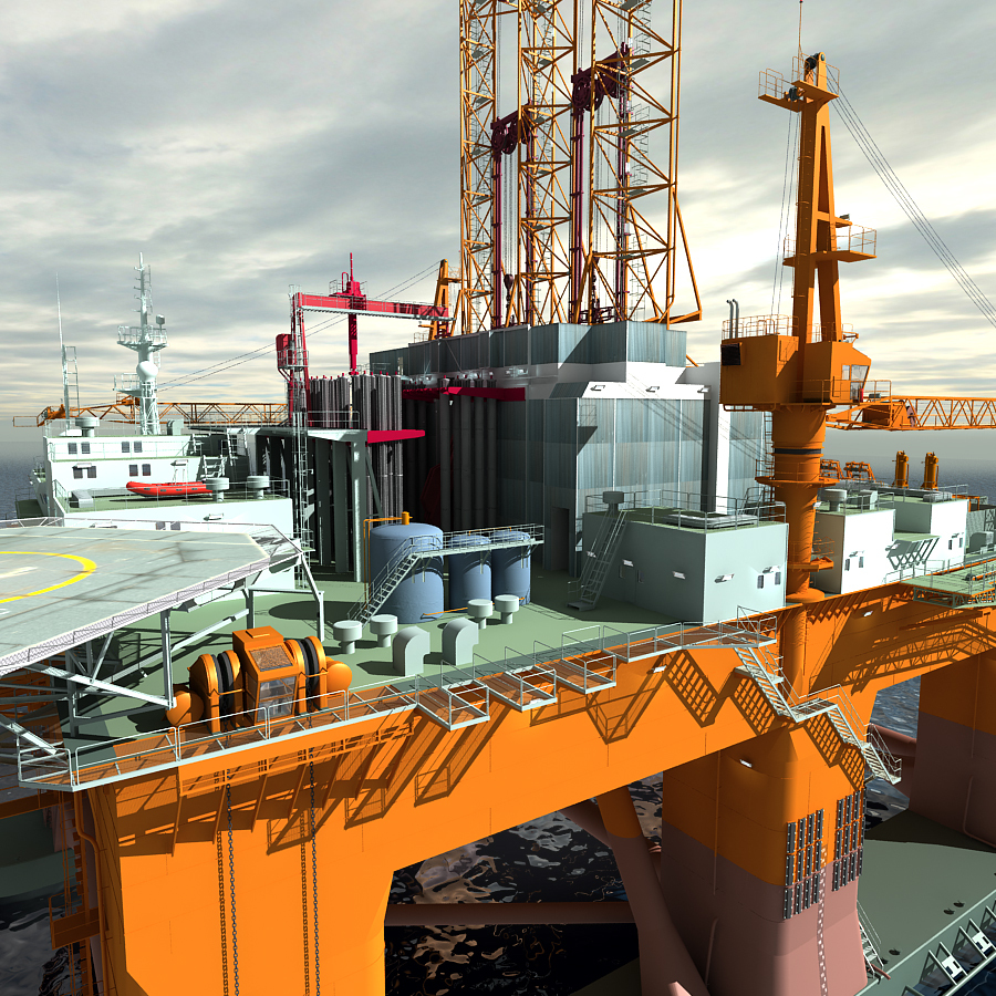 oil rig semi-submersible lwo