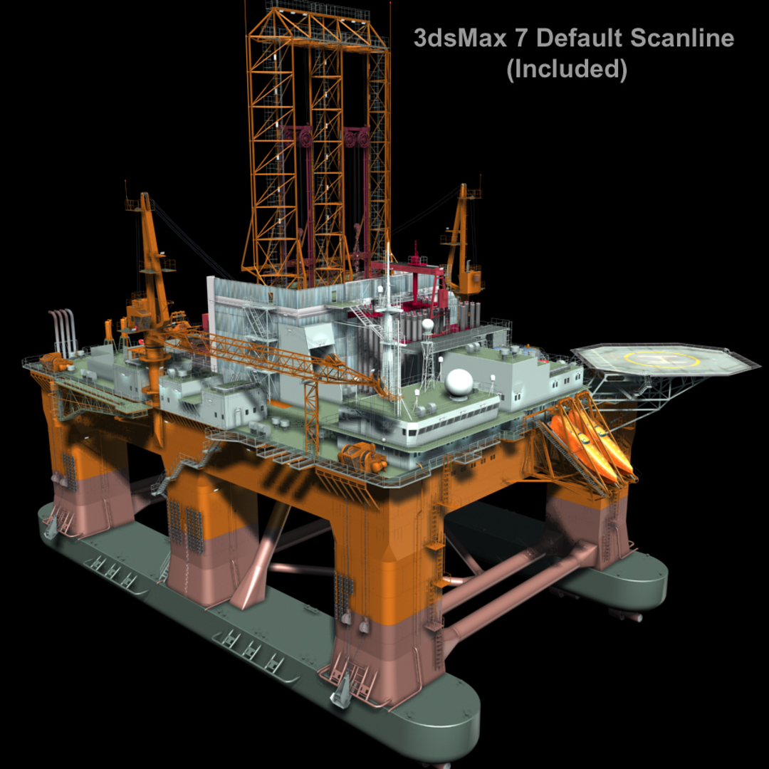 oil rig semi-submersible lwo