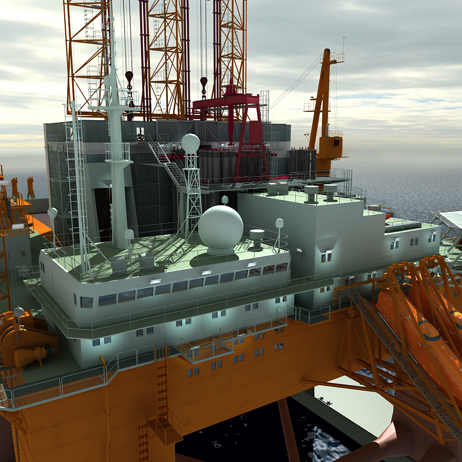 oil rig semi-submersible lwo