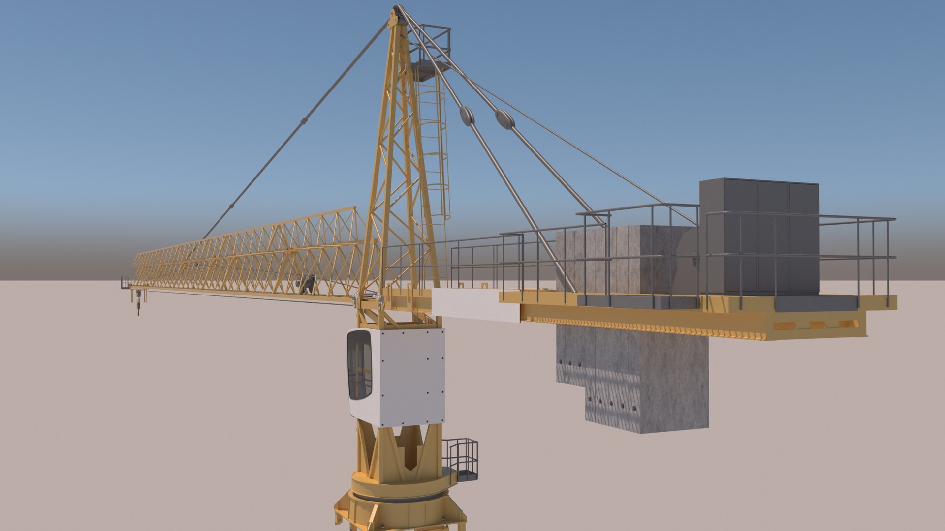 3D Tower Crane - TurboSquid 1974110