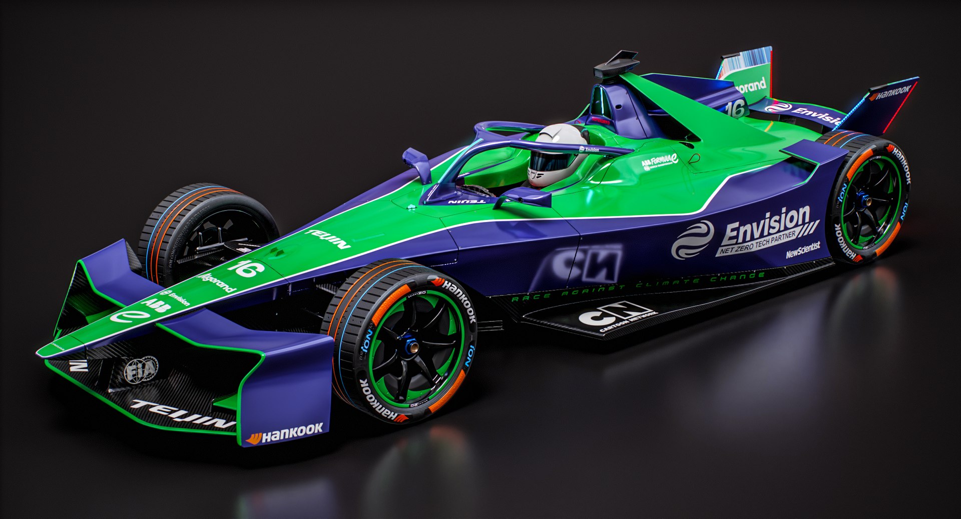 Envision Racing Formula E Team 2025 Gen3 Evo Race Car 3D - TurboSquid ...