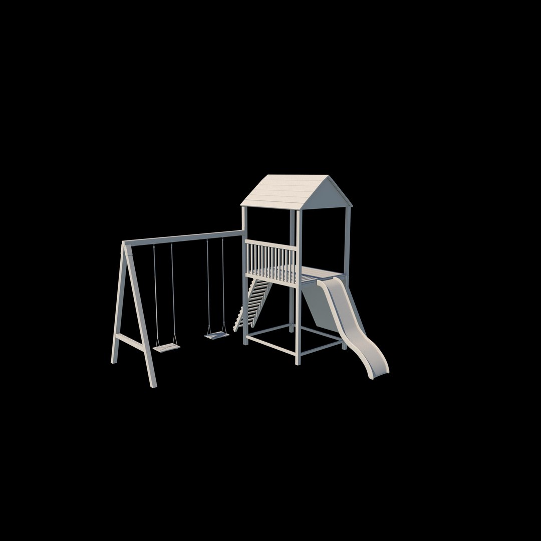 Playground Swing-Slide 3D Model 3D Model - TurboSquid 2334250