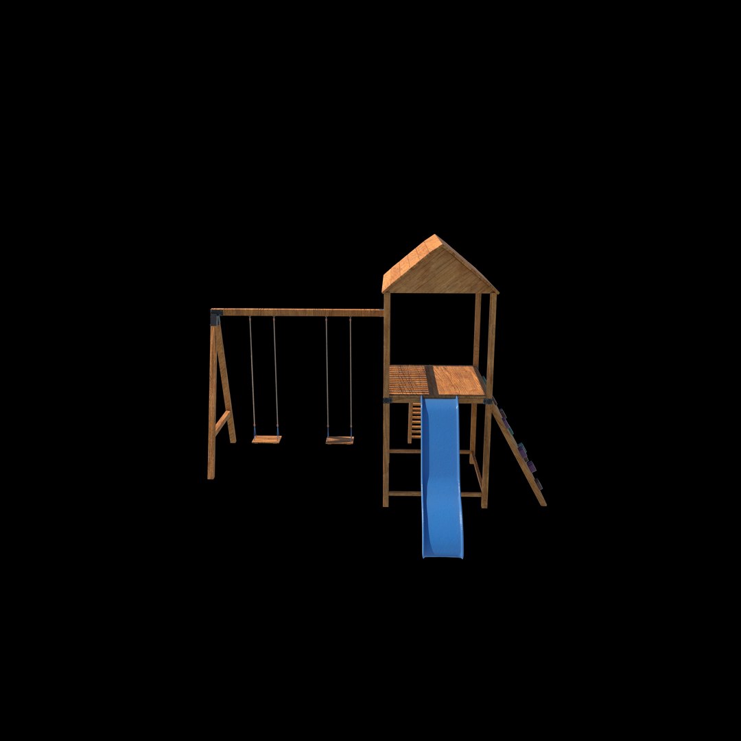Playground Swing-Slide 3D Model 3D Model - TurboSquid 2334250