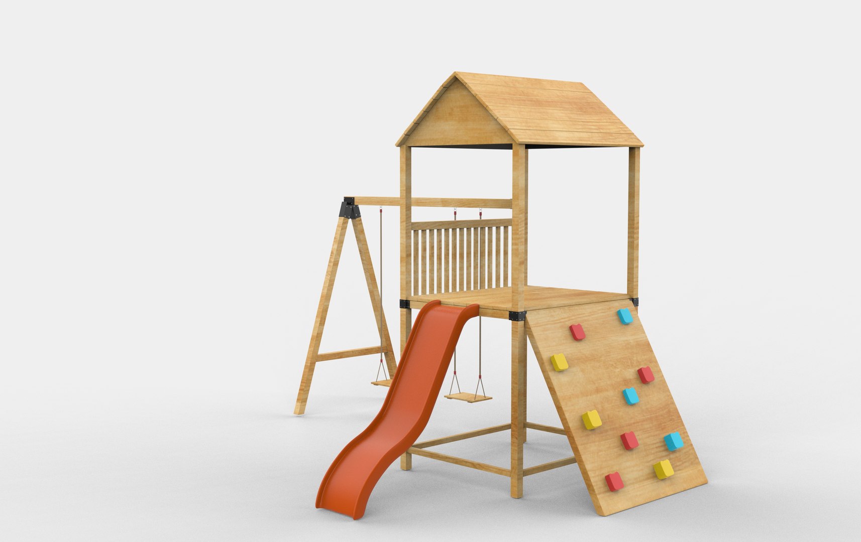 Playground Swing-Slide 3D Model 3D Model - TurboSquid 2334250